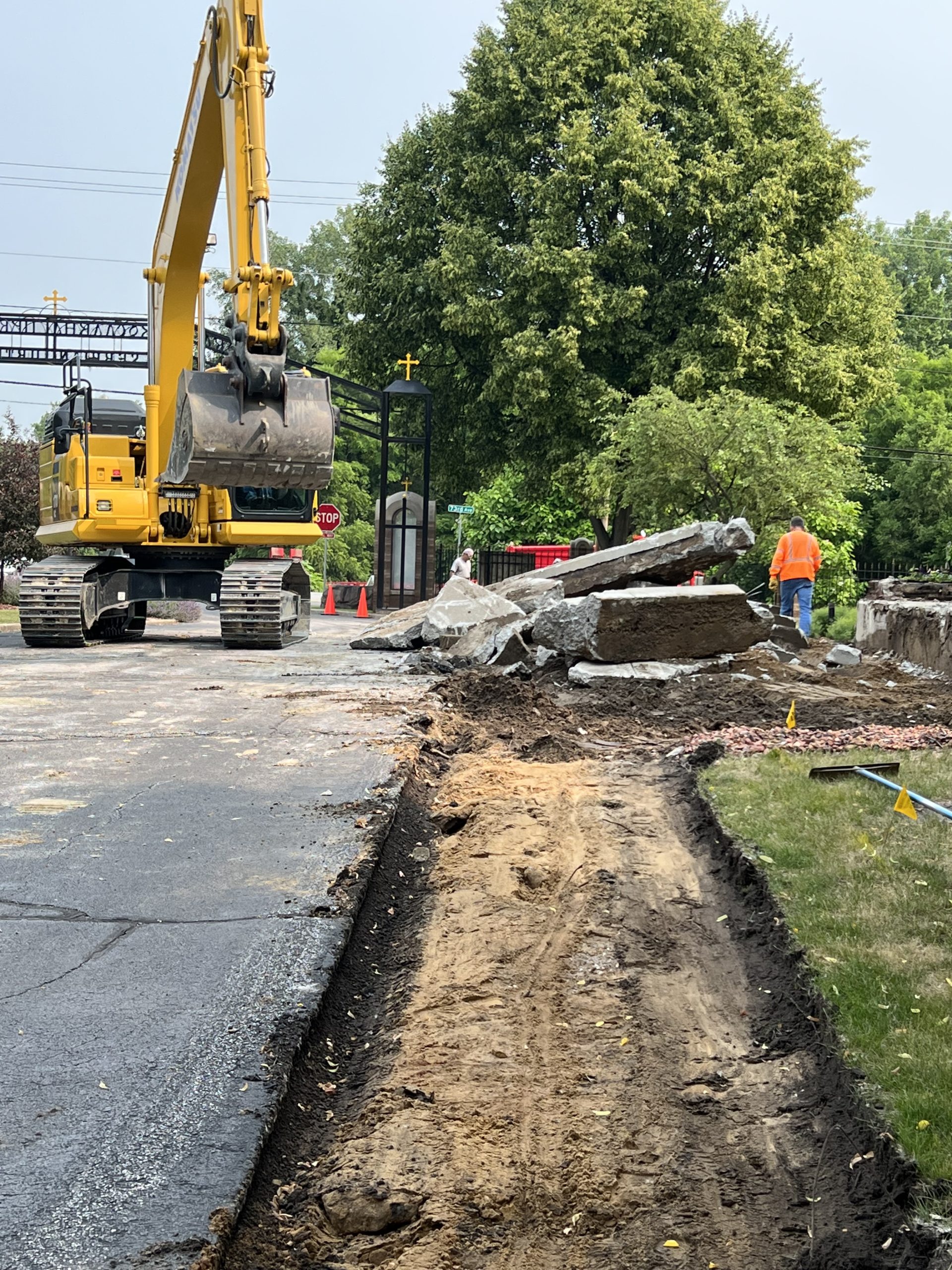 Construction of Church Steps Begins – Saint George Serbian Orthodox Church